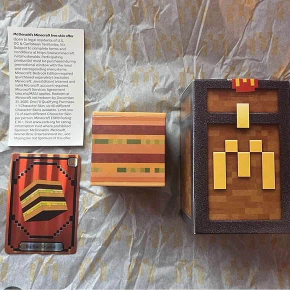 McDonald's | Toys | Minecraft Mcdonalds Collaboration Box Set | Poshmark
